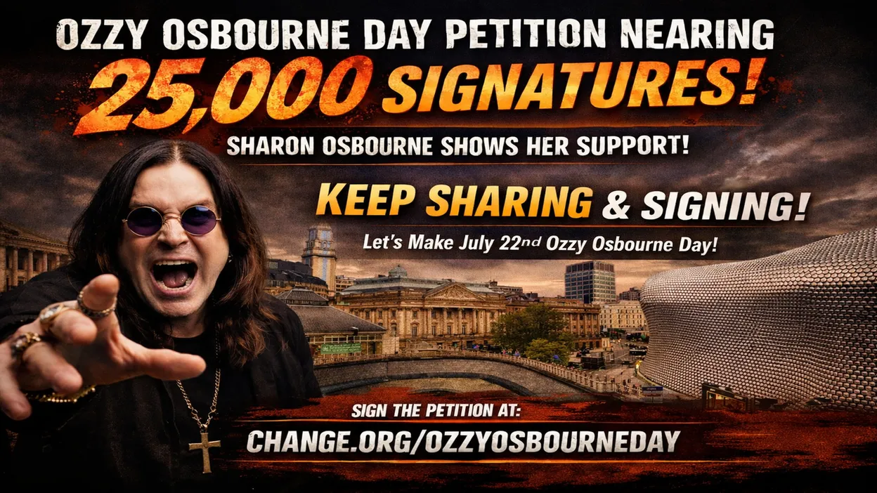 Ozzy Osbourne Day Petition Nears 25,000 Signatures as Sharon Osbourne ...