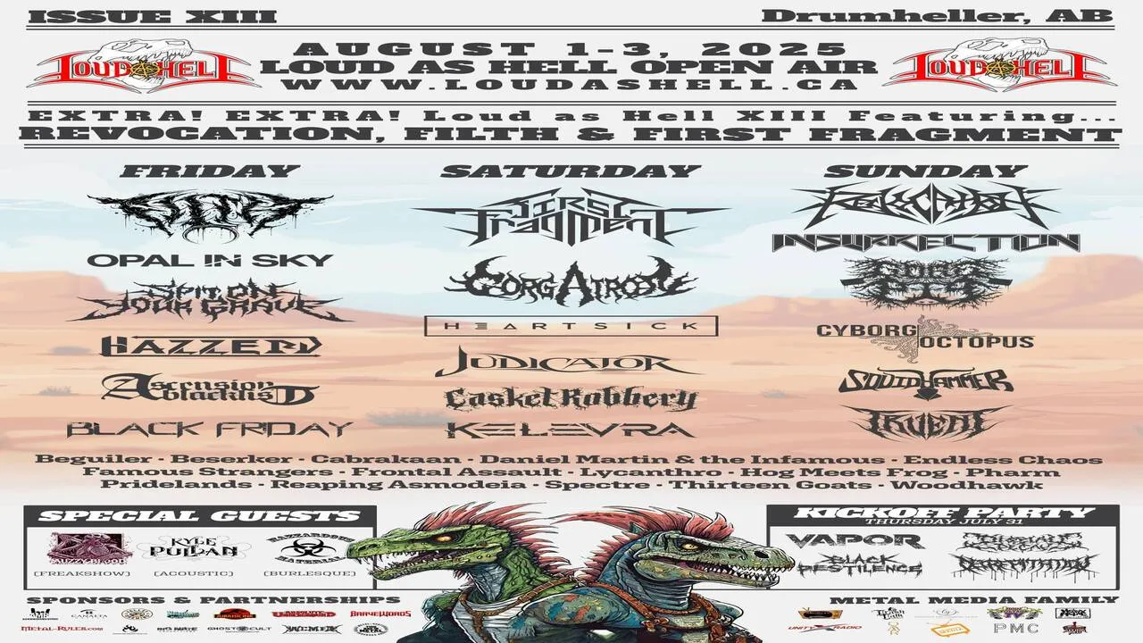LOUD AS HELL Open Air Festival Announces 2025 Lineup w/ REVOCATION ...